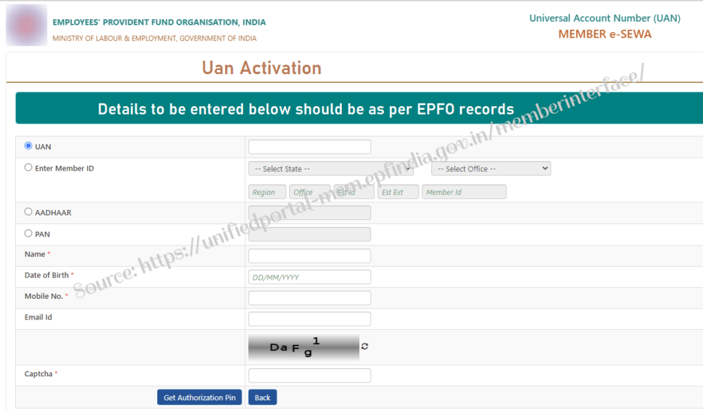 EPF India PF Balance check without UAN Number UAN Login Status Activation EPF Passbook ...